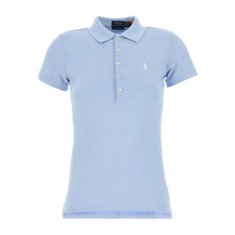 Polo Ralph Lauren Femme, Tops, Bleu, Taille: 36 FR Polo en Piqu&eacute; de Coton