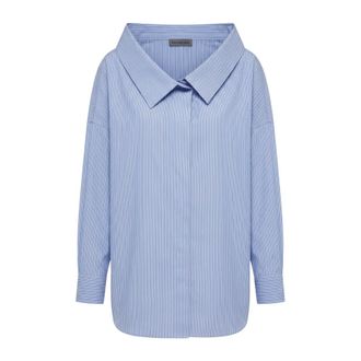 Balenciaga Baumwollhemd - - Blouses & Shirts - Damen - Blau - S