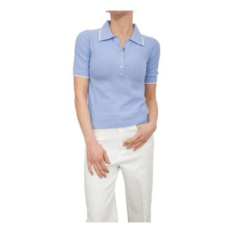 Marella Femme, Tops, Bleu, Taille: 42 FR Haut Pull Débardeur Style Bleu