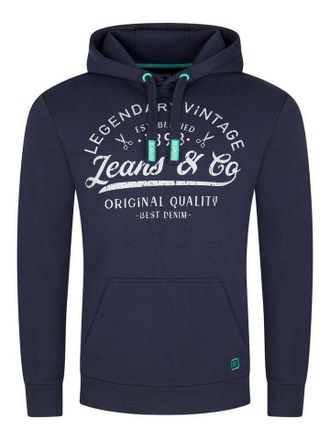 Riverso Kapuzenpullover Herren Hoodie RIVArmin Regular Fit Longsleeve Sweatshirt mit K&auml;ngurutasche