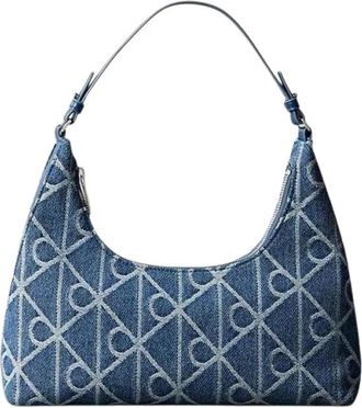 Calvin Klein Femme, Sacs, Bleu, Taille: ONE Size Emblem AOP Shoulder