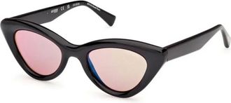 Guess unisex, Accessoires, Noir, Taille: 50 MM Lunettes de soleil Cat Eye