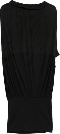 Junya Watanabe Pleated Ruffled Tank Top - Black