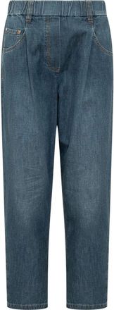 Brunello Cucinelli Femme, Jeans, Bleu, Taille: 40 FR Pantalon cinq poches