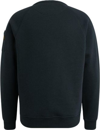 PME Legend Strickpullover SEASONAL schwarz,Basic,Baumwolle,Unifarben,Rundhals,Lang,Regular Fit