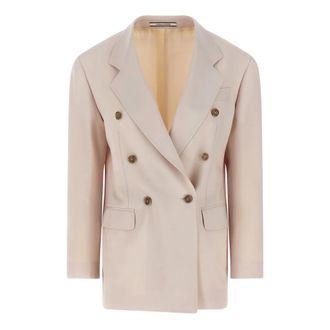 Tagliatore Femme, Vestes, Beige, Taille: 36 FR Loreley Veste Blazer Crois&eacute;e