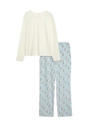 Marks and Spencer Ensemble Pyjama Pur Coton avec imprim&eacute; Femmes XXL