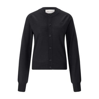Ami Femme, Pulls, Noir, Taille: 38 FR Cardigans