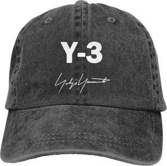 Generic Casquette de baseball vintage Y3 Yohji noire pour homme et femme, casquette de soleil d&eacute;lav&eacute;e vieillie, toutes saisons, voyage, chapeau non structur&eacute;,