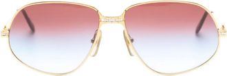 Cartier lunettes de soleil à monture pilote - Or