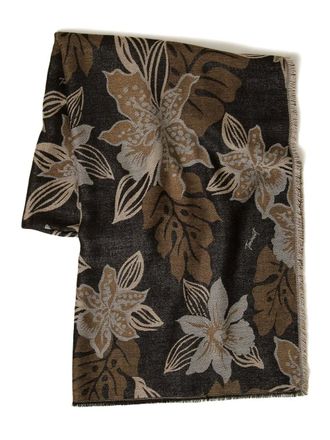 Twin-Set foulard à fleurs imprimées - Noir