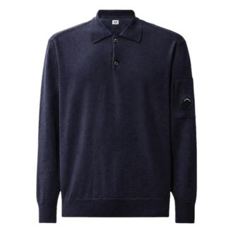 C.P. Company Rippstrick-Poloshirt - - Tops - Herren - Blau - M