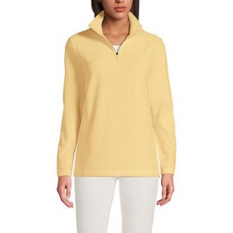 Lands End Anyweather Fleece-Pullover mit Rei&szlig;verschluss, Damen, Gr&ouml;&szlig;e:32-34 regular, Gelb, Polyester, by Lands End