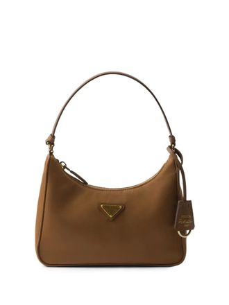 Prada mini sac porté épaule Re-Edition - Marron