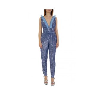 Elisabetta Franchi Femme, Combinaisons et Ensembles, Violet, Taille: 40 FR Jumpsuit