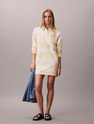 Calvin Klein Mini-robe polo &agrave; rayures universitaires