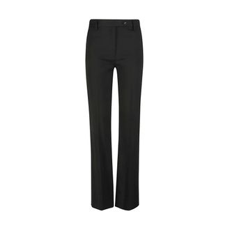 True Royal Schwarze Schlaghose aus Cady - - Trousers - Damen - Schwarzk - XS