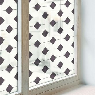 Tulup Fensterfolie 200x146 cm Blickdicht Folie f&uuml;r Zuhause Badezimmer Schlafzimmer Sichtschutzfolie Fenster Milchglas Dekorativ Selbstklebend Diamanten