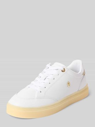 Tommy Hilfiger Sneaker aus echtem Leder mit Logo-Details