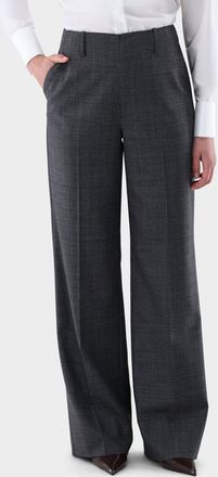 van Laack Karierte Hose mit weitem Bein