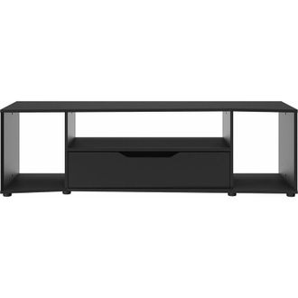 Calicosy Calicosy - Meuble tv gamer 163x45x48 cm d&eacute;cor noir avec led bleue