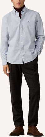 Hackett Freizeithemd Heritage Ess Str Ox blau