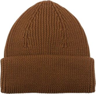 Roberto Collina Rippstrick-Beanie mit Zopfmuster - - Accessories - Herren - Braun - ONE SIZE