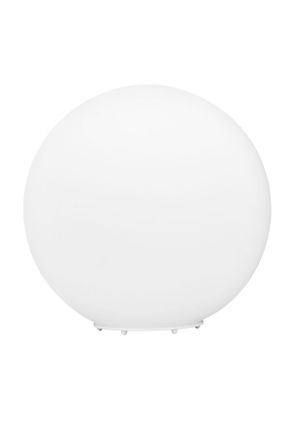 Novel Tischleuchte Oakland, Wei&szlig;, Kunststoff, Glas, Uni,Uni, rund,rund, RoHS, CE, Schnurschalter, Lampen & Leuchten, Innenbeleuchtung, Tischlampen, Tischlam