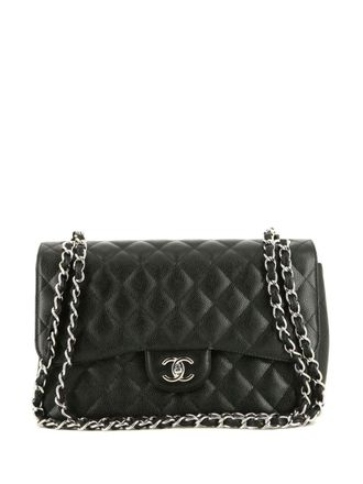 Chanel sac port&eacute; &eacute;paule Jumbo Timeless (2012) - Noir