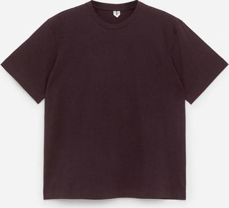 Arket Lockeres T-Shirt 220 GSM -Rot