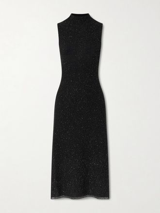 Altuzarra Marian Neckholder-midikleid Aus Strick - Schwarz