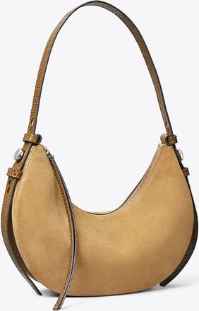 Tory Burch Romy Half Moon Tasche aus Wildleder