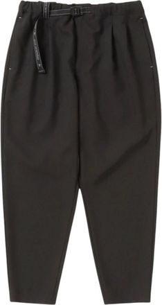 And Wander Homme, Pantalons, Noir, Taille: XL PE Melange Twill Wide Pants