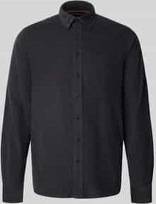PME Legend Regular Fit Freizeithemd mit Kentkragen und Label-Stitching