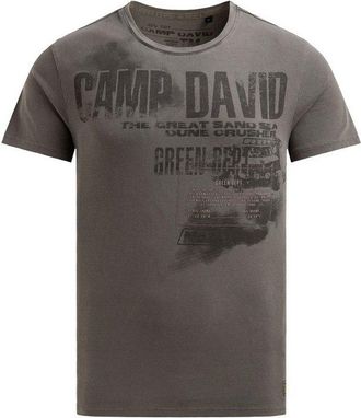 Camp David Rundhalsshirt aus Baumwolle