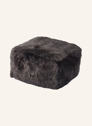 Natures Collection Lammfellpouf Langhaar braun