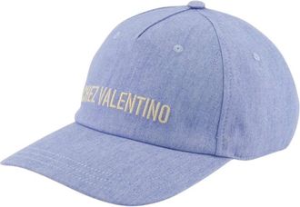 Valentino Garavani Homme, Accessoires, Bleu, Taille: 59 CM Casquette de baseball en denim