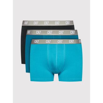 CR7 Cristiano Ronaldo Boxershorts-Set Basic Trunk 3-Pack 8100-49-2717 Blau