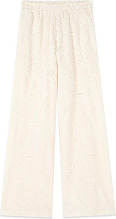 Oltre Femme, Pantalons, Blanc, Taille: 44 FR Pantalon Palazzo