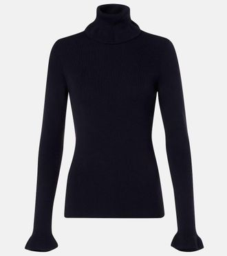 Chloé Chloé Rollkragenpullover aus Baumwolle und Wolle