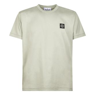 Stone Island Homme, Tops, Vert, Taille: XL Logo T-Shirt