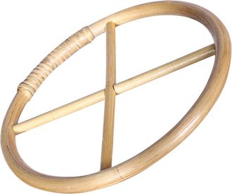 BESPORTBLE Bambus Windspielring F&uuml;r Drau&szlig;en Hohler Bambusrahmen Nat&uuml;rlicher Windspiel Aufsatzring Robustes Windspielzubeh&ouml;r Selbstgemacht Windspielteile F&uuml;r Gart