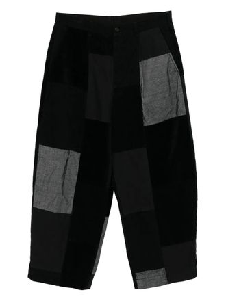 Comme Des Gar&ccedil;ons Patchwork-Hose aus Cord - Schwarz