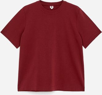 Arket PEARL Schweres T-Shirt -Rot
