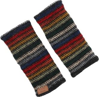 Guru Shop Chauffe-mains en laine, chauffe-mains ethnique, chauffe-mains pour homme/femme, rouge, taille : taille unique, noir/multicolore, taille unique