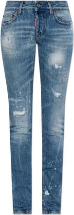 Dsquared2 Femme, Jeans, Bleu, Taille: 32 FR Super Jeans skinny