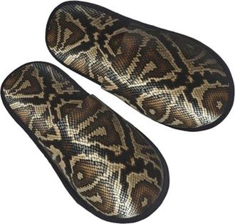 Generic Hiver Pantoufles Peau De Serpent L&eacute;gers Pantoufles De Voyage R&eacute;utilisables Chaussons Invit&eacute;s Pour Invit&eacute; Chambre Int&eacute;rieur L