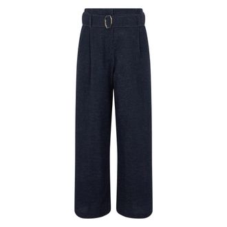 Moorer NOA Weite Hose - - Trousers - Damen - Blau - XS