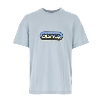 OAMC Hellblaues Baumwoll &uuml;bergro&szlig;e T-Shirt - - Tops - Herren - Blau - M