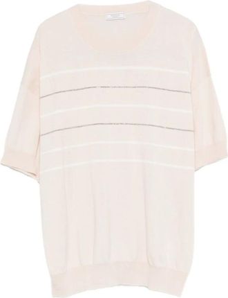 PESERICO Femme, Pulls, Rose, Taille: 42 FR Maille &agrave; col rond